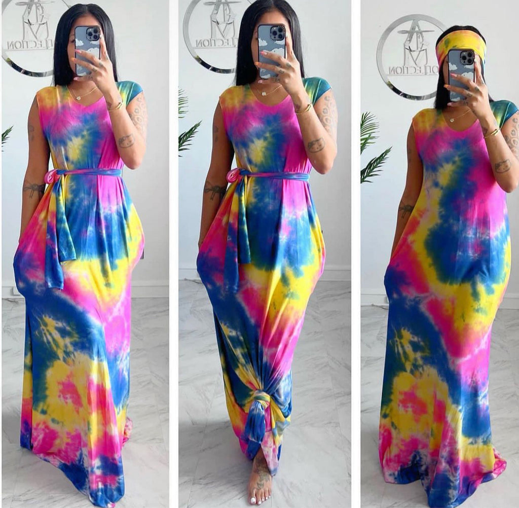 Rainbow 2 pocket dress💞made to order – ashleyskloset